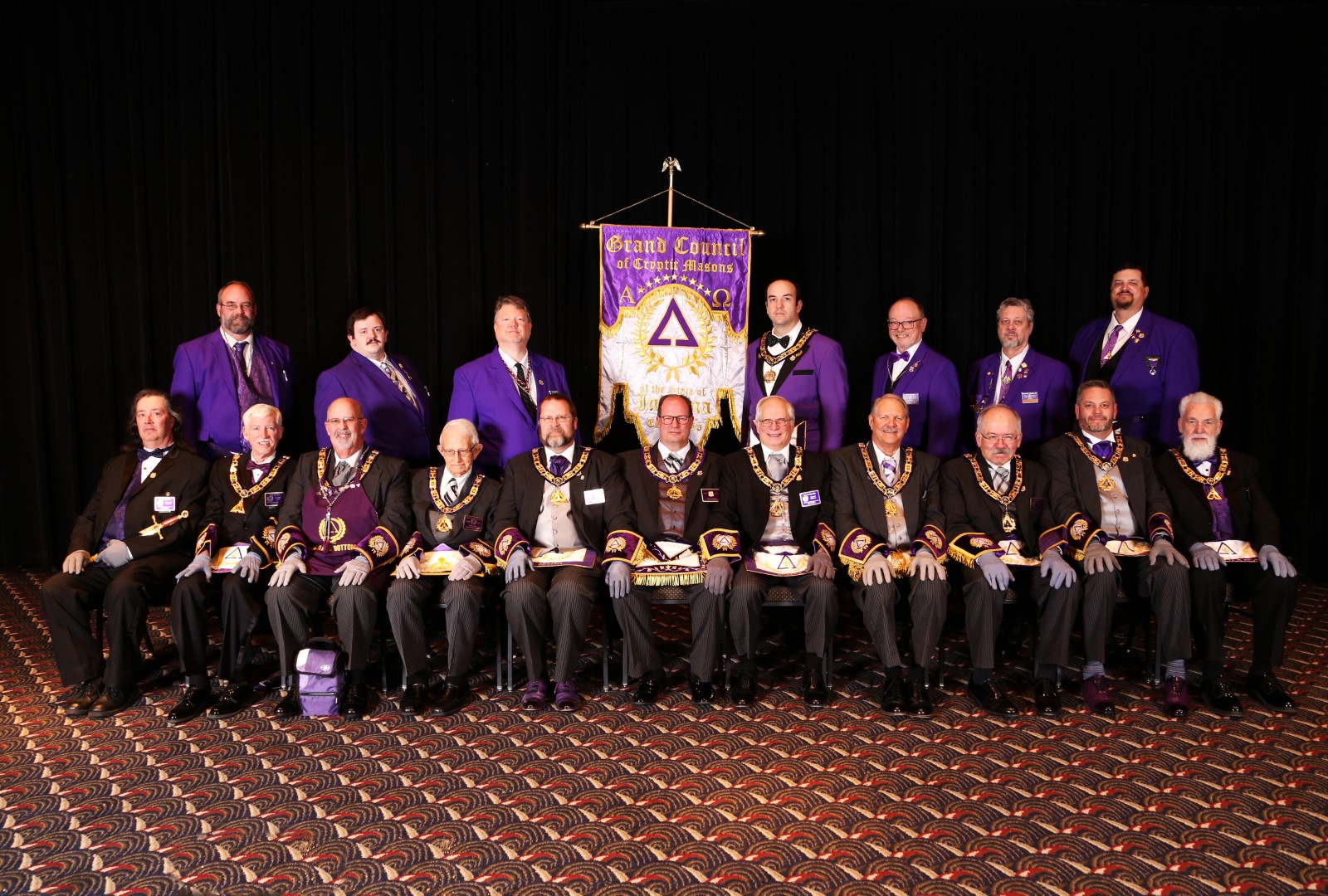 Officer Portraits - Grand Council of Cryptic Masons of Indiana