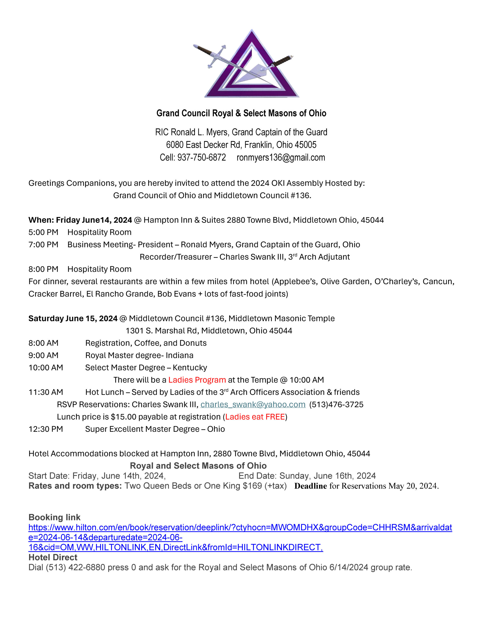 Grand Council Royal & Select Masons of Ohio - Grand Council of Cryptic ...